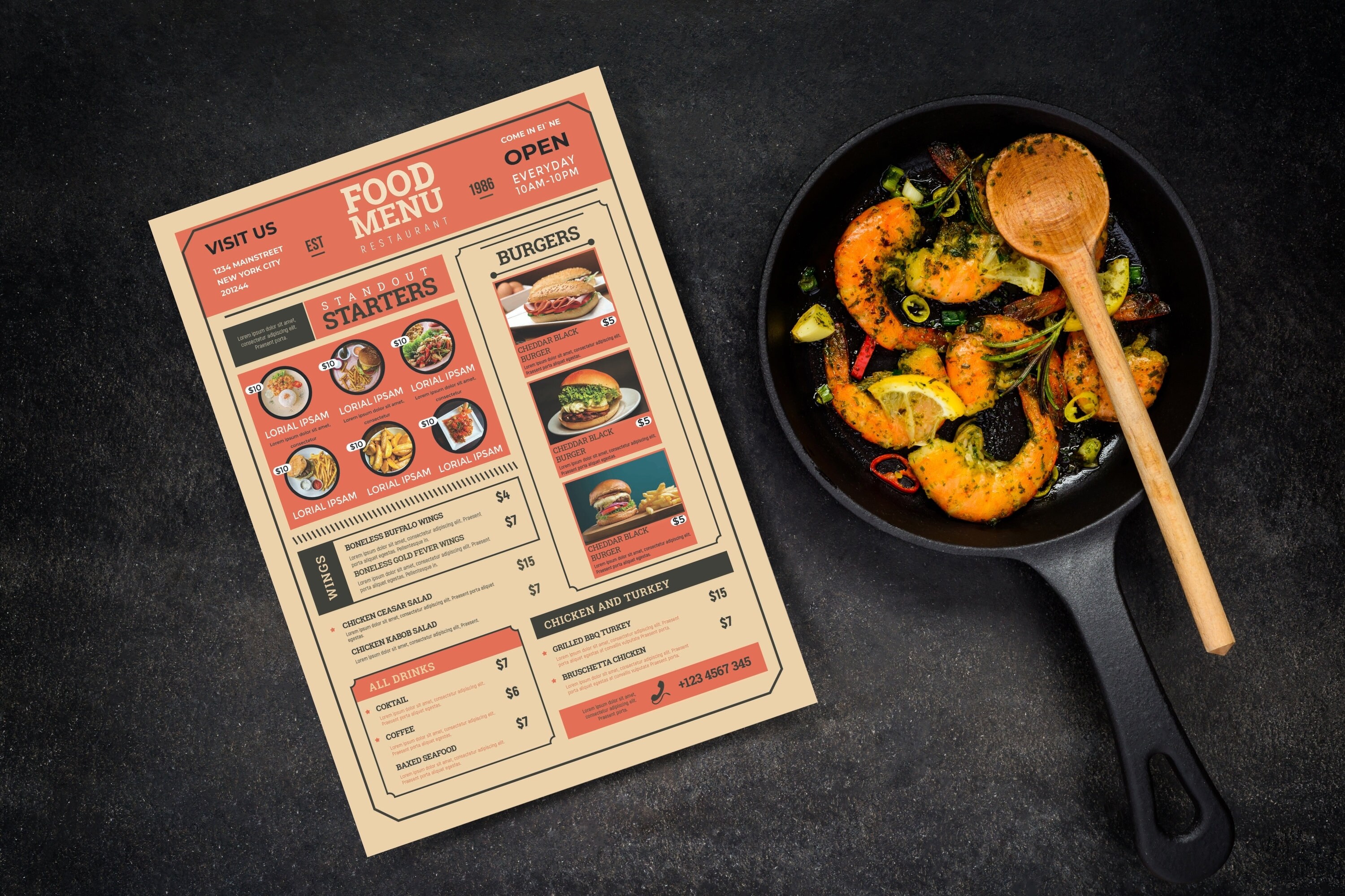 Food Menu,food Menu Template,restaurant Menu,bar Menu,food Truck ...