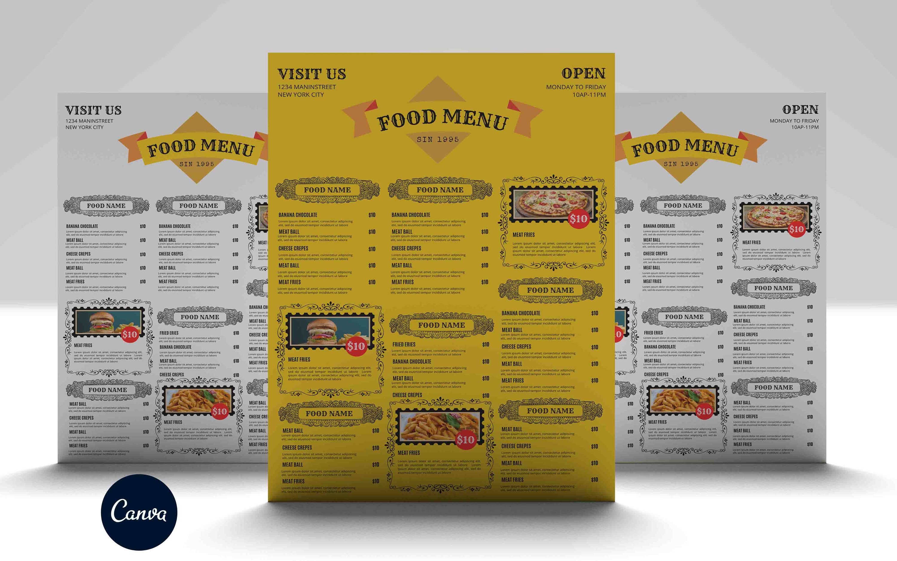 Restaurant Menu, Food Menu, Restaurant Food Menu, Food Menu Template ...