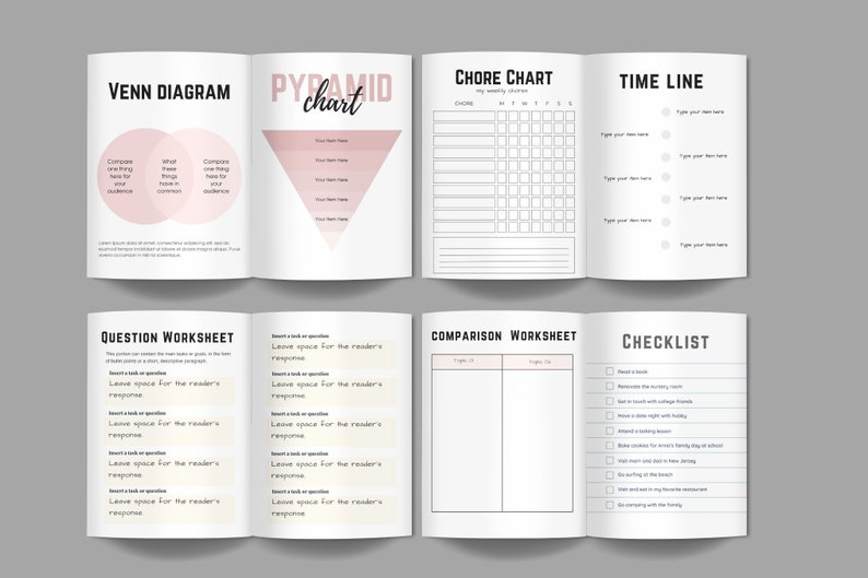 Canva E-book Template, Workbook for Course, Ecourse Workbook Template, Course Workbook Template ...