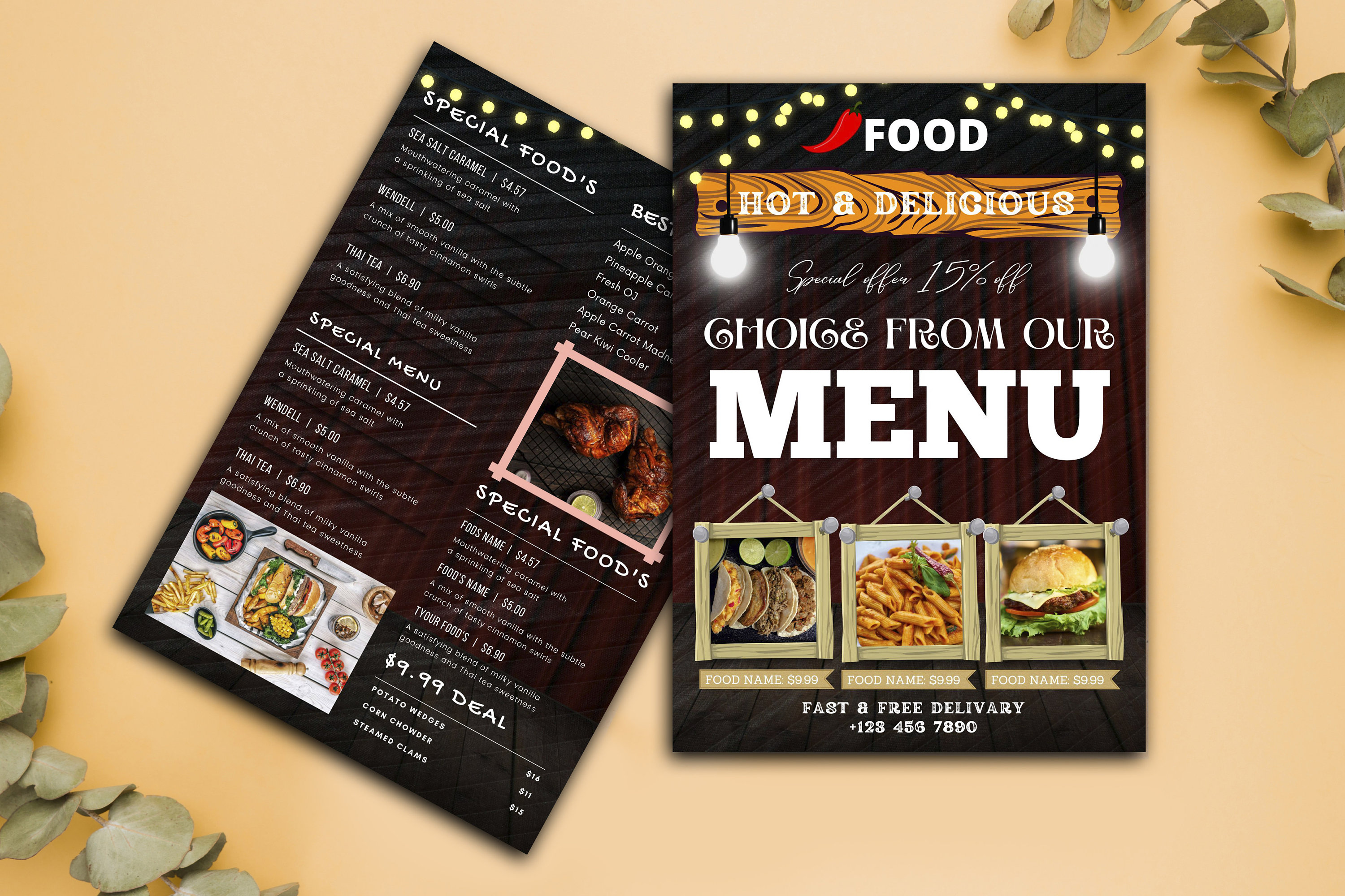 Canva Food Menu Template,diy Bar Menu Template ,bar Menu Templates ...