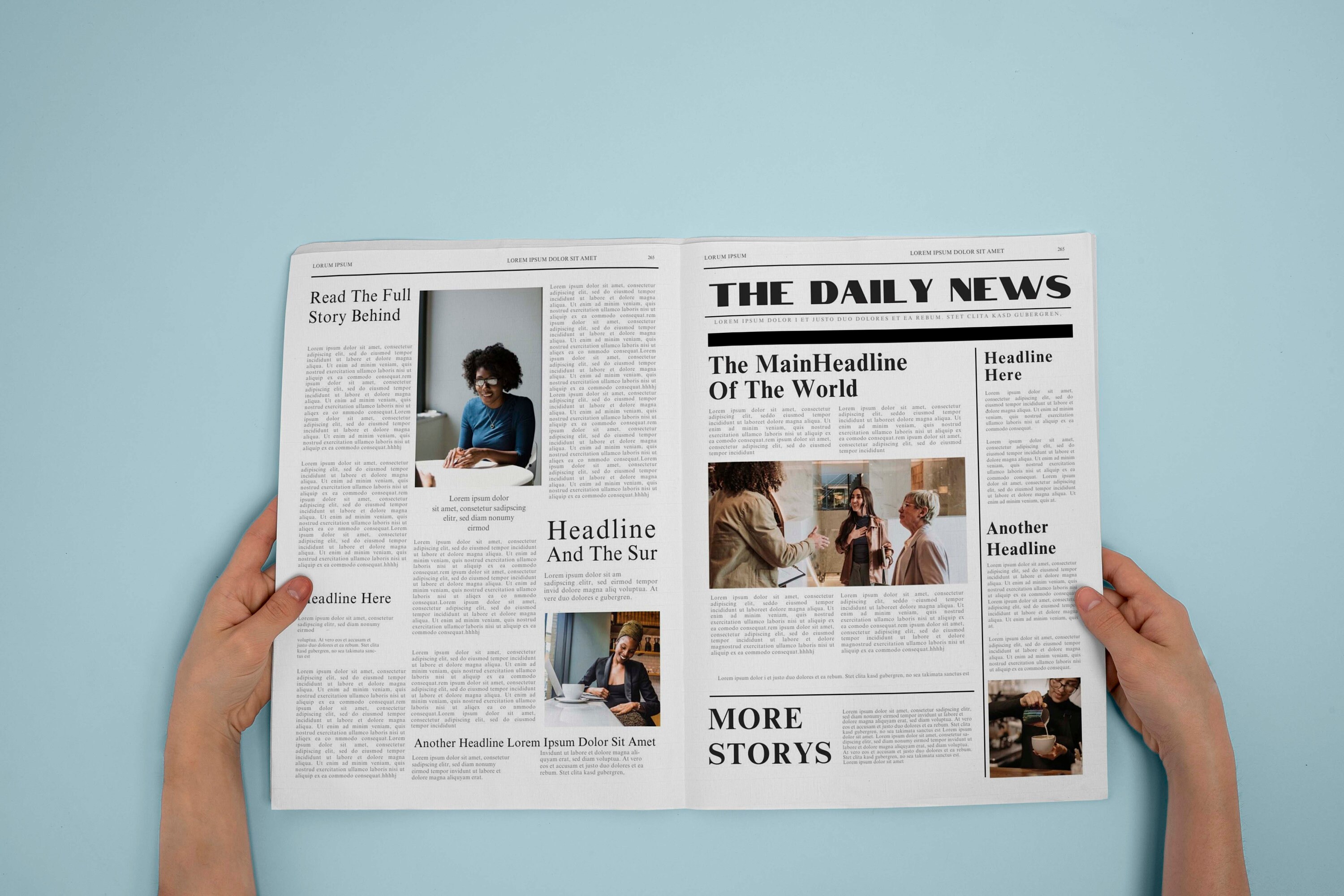 Canva Business Newspaper Template, 14 Page Newspaper Template, Newspaper for Business Launch ...