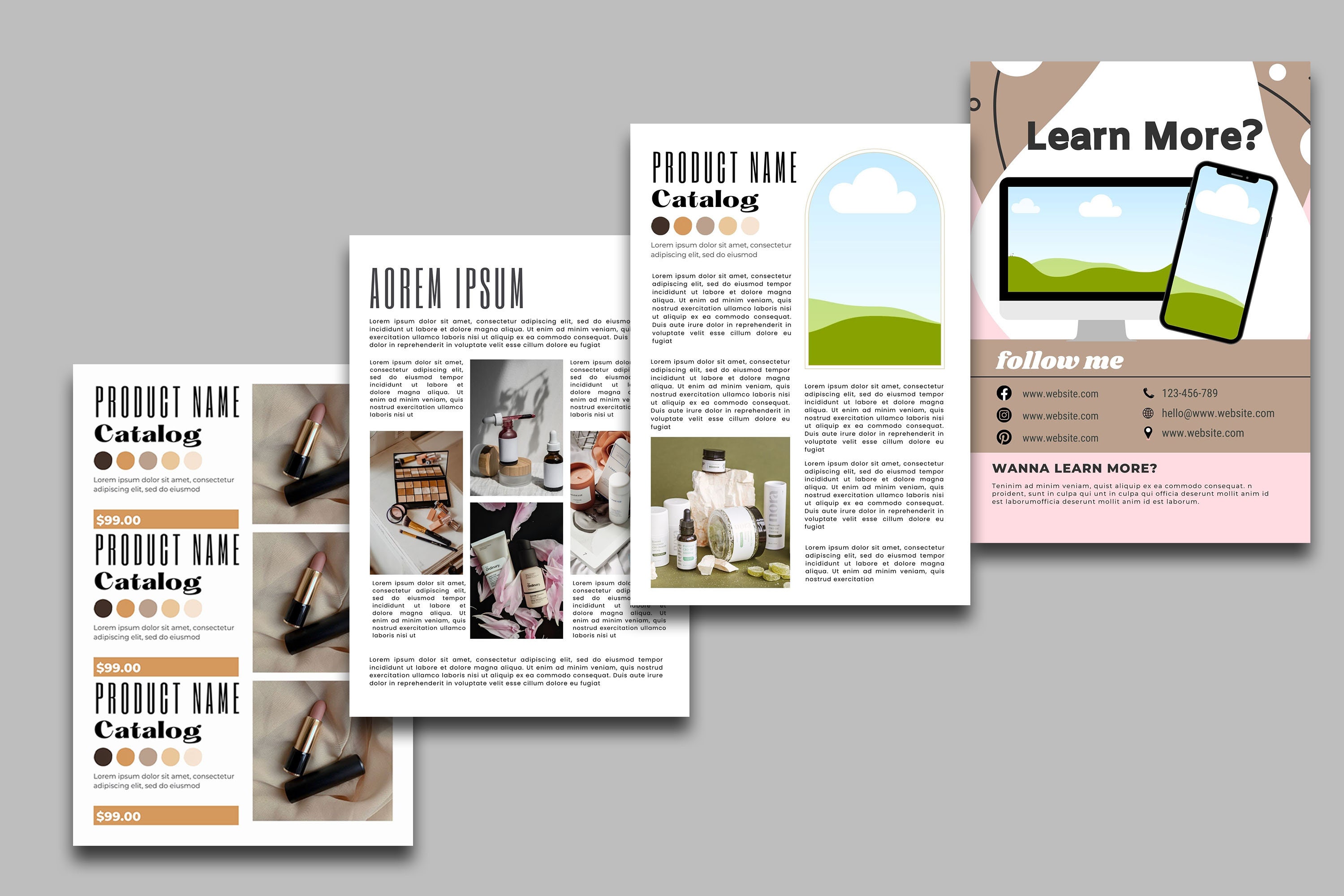 Editable Canva Line Sheet Templates, Wholesale Catalog Pricing ...