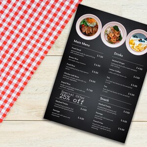 Modern Food Menu Template, Restaurant Menu Template, Restaurant Food ...