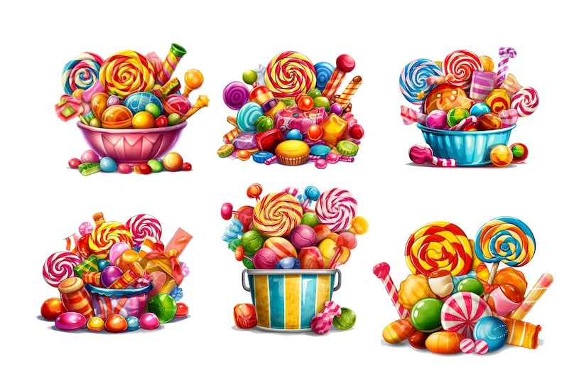 Lollipop Clipart | Candy Graphics | Food Clipart | Candy Svg | Sweets ...