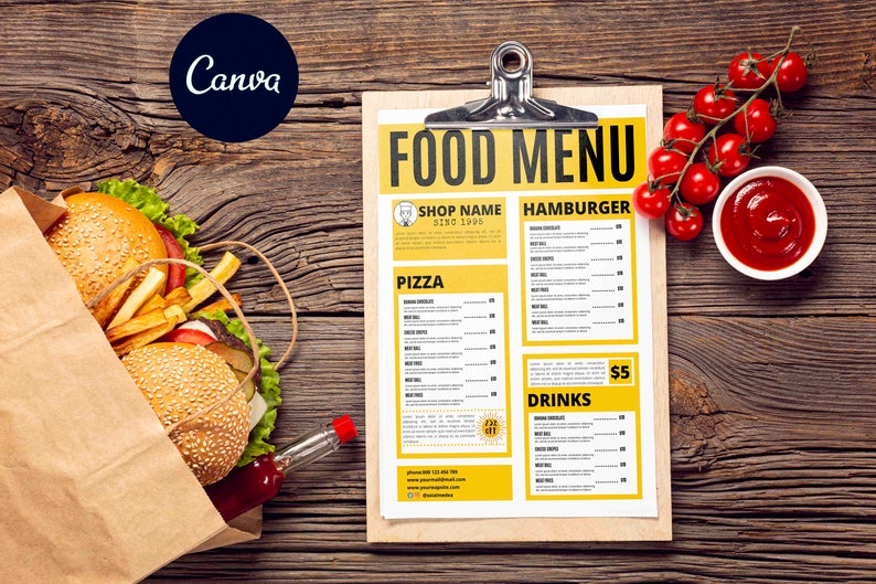 Restaurant Menu, Food Menu, Restaurant Food Menu, Food Menu Template ...