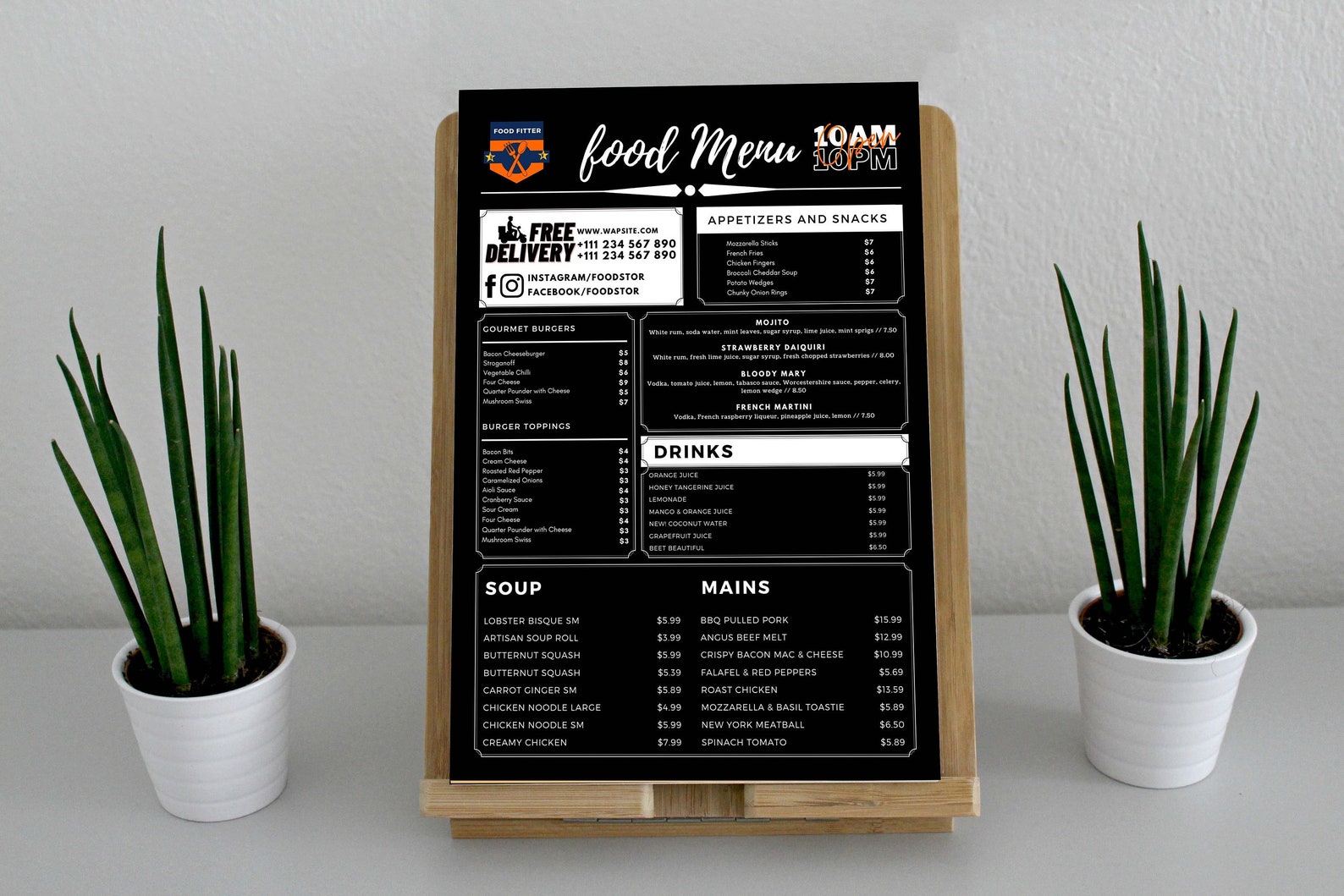 Food Menu Flyer, Food Menu Flyer Template - Etsy