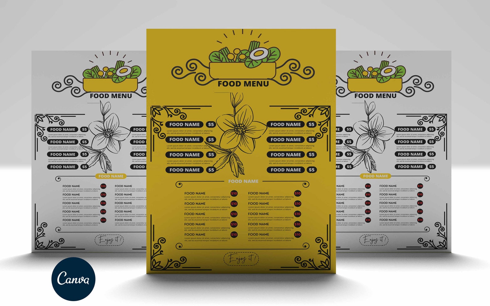 Restaurant Menu Food Menu Restaurant Food Menu Food Menu | Etsy