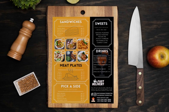 Creative Food Menu Design