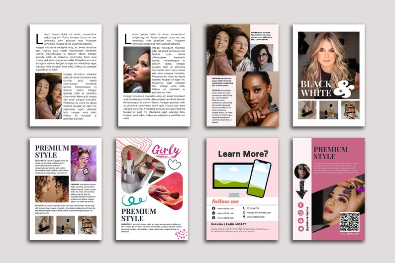 Editable Modern Product Catalog & Line Sheet Templates, Editable ...