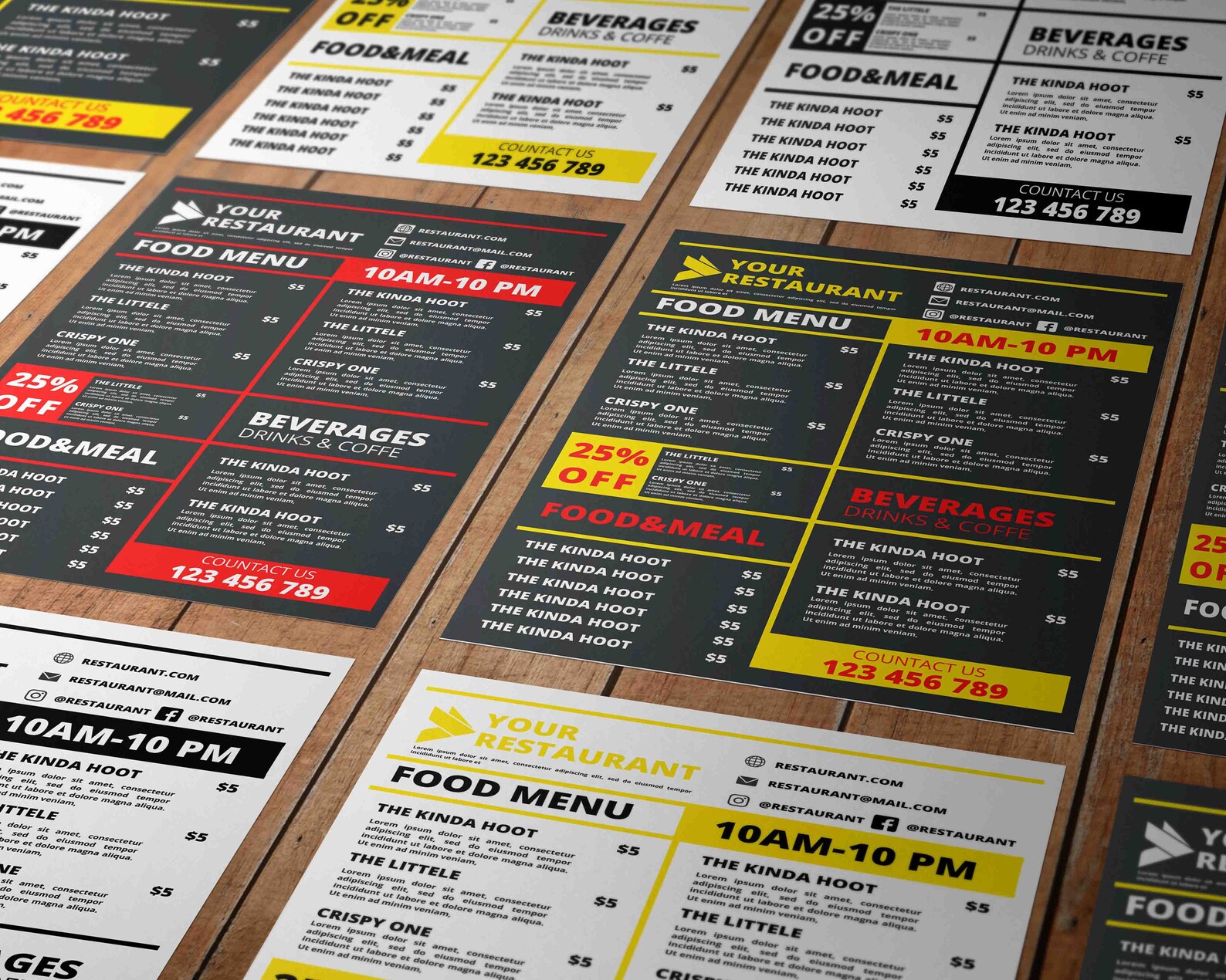 Canva Food Menu Template,menu Template,food Menu,canva Templat,recipe ...