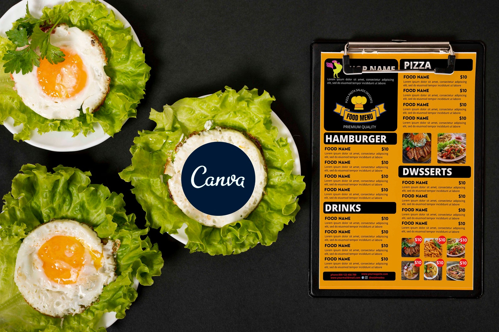 Menu Template for Restaurant, Hotels, Cafe, Fast Food Menu,food Menu ...
