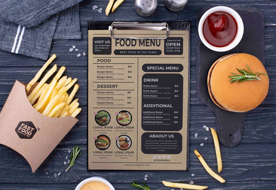Food Menu,food Menu Template,restaurant Menu,catering Menu,bar Menu ...