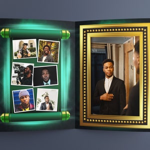 8 Page Green Funeral Program Template, Canva Funeral Booklet Template ...