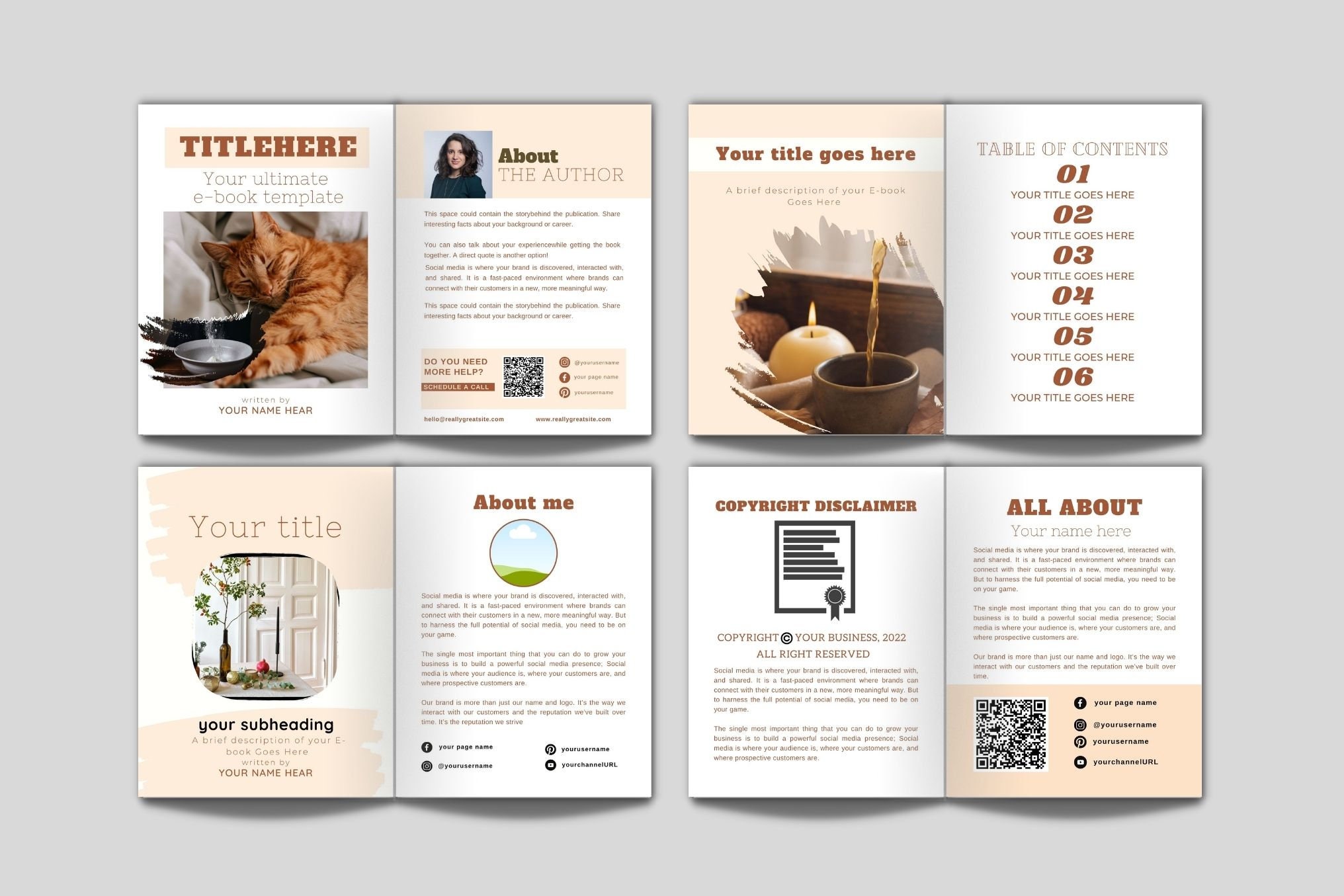 Canva Workbook Template | Canva Journal Magazine Workbook Ebook ...