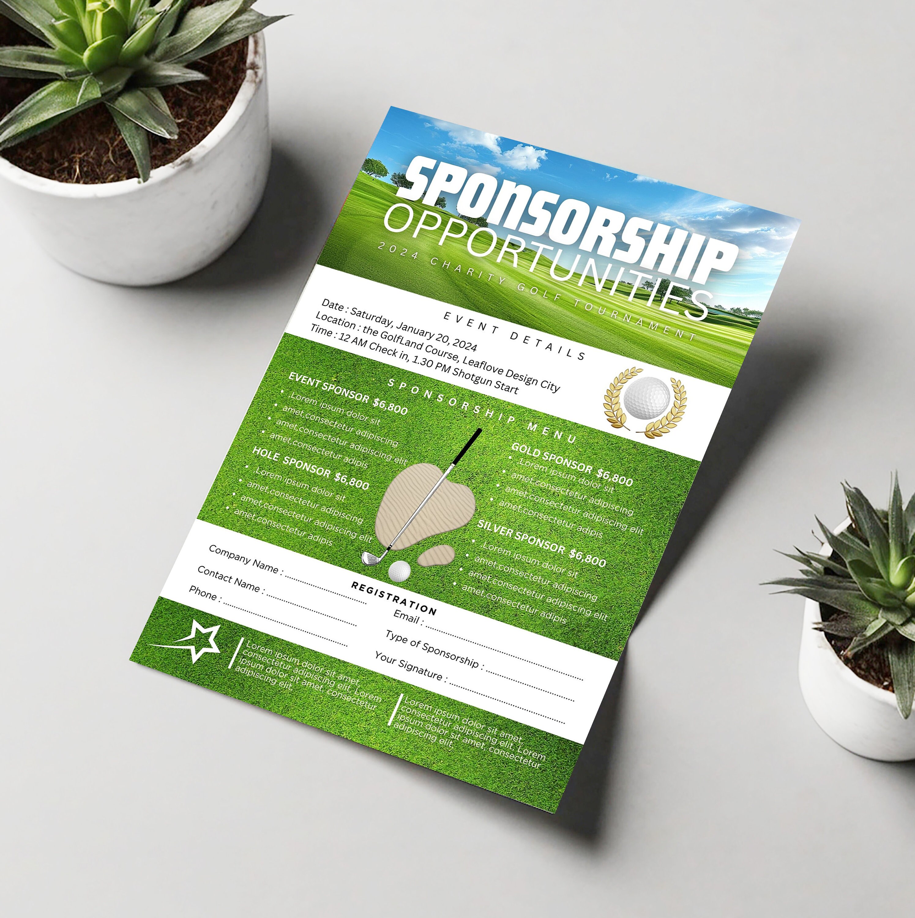 DIY Golf Event Sponsorship Form, Canva Templates, Editable Fundraiser ... DIY Golf Event Sponsorship Form, Canva Templates, Editable Fundraiser ...