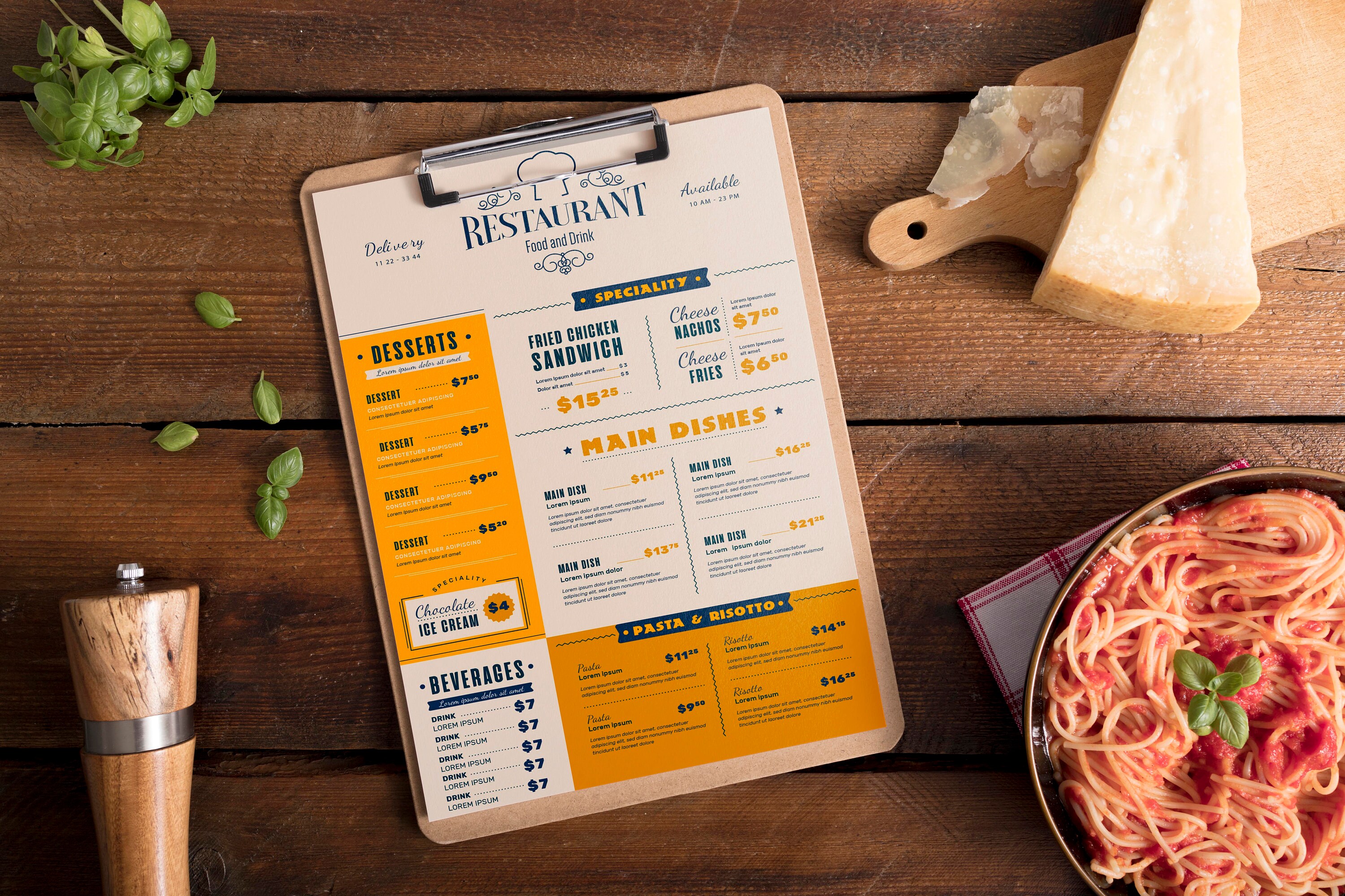 Creative Restaurant Menu Design Inspiration