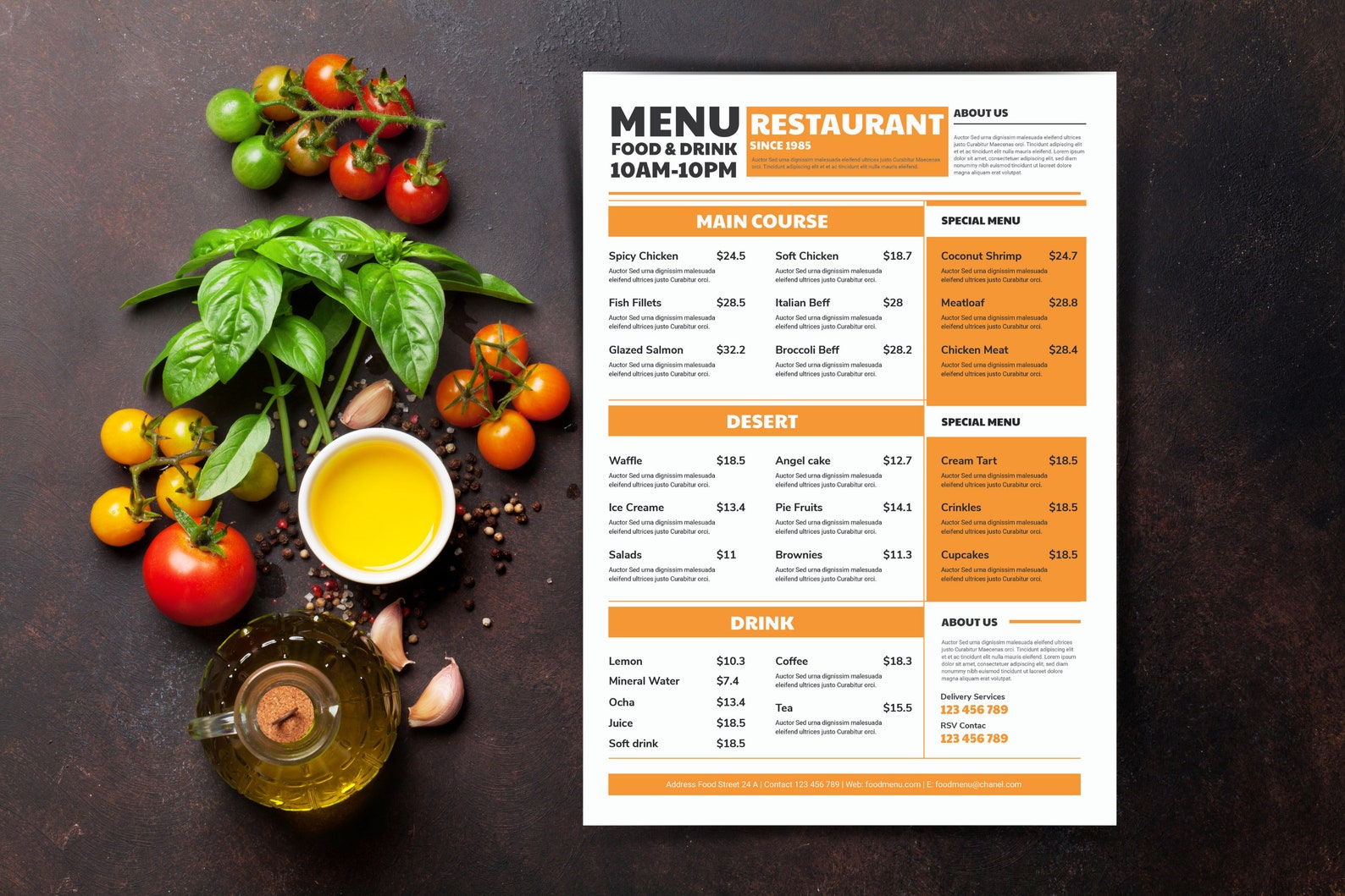 Restaurant Menu, Food Menu, Restaurant Food Menu, Food Menu Template ...