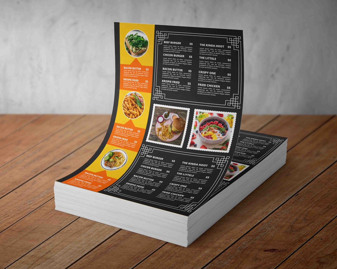 Food Menu Template,food Truck Menu Template,menu Template,food Menu ...