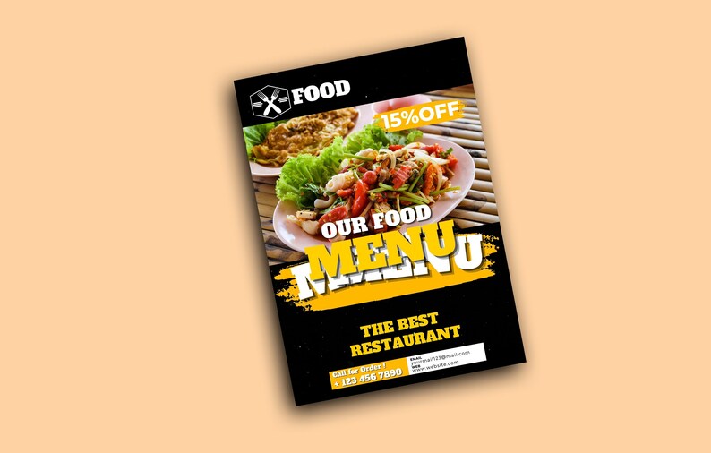 Canva Food Menu Price List Template,editable Template Price List ...