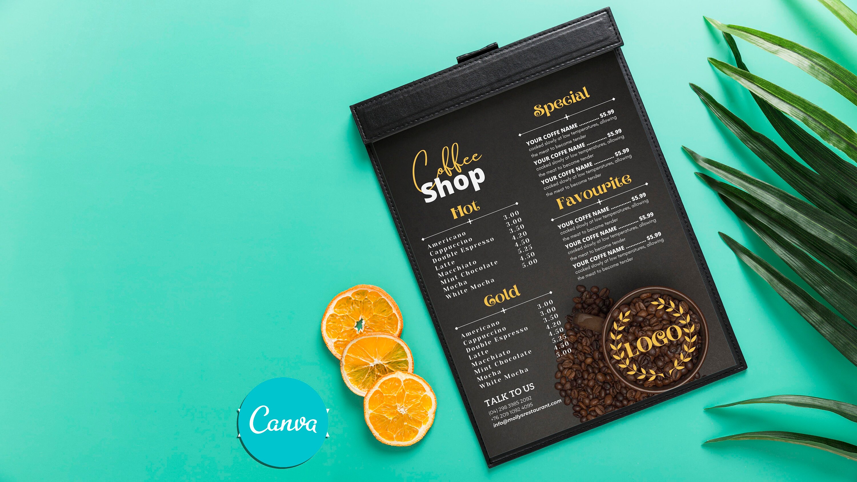 Coffee Shop Menu, Editable Coffee Menu Template, Coffee Bar Sign ...