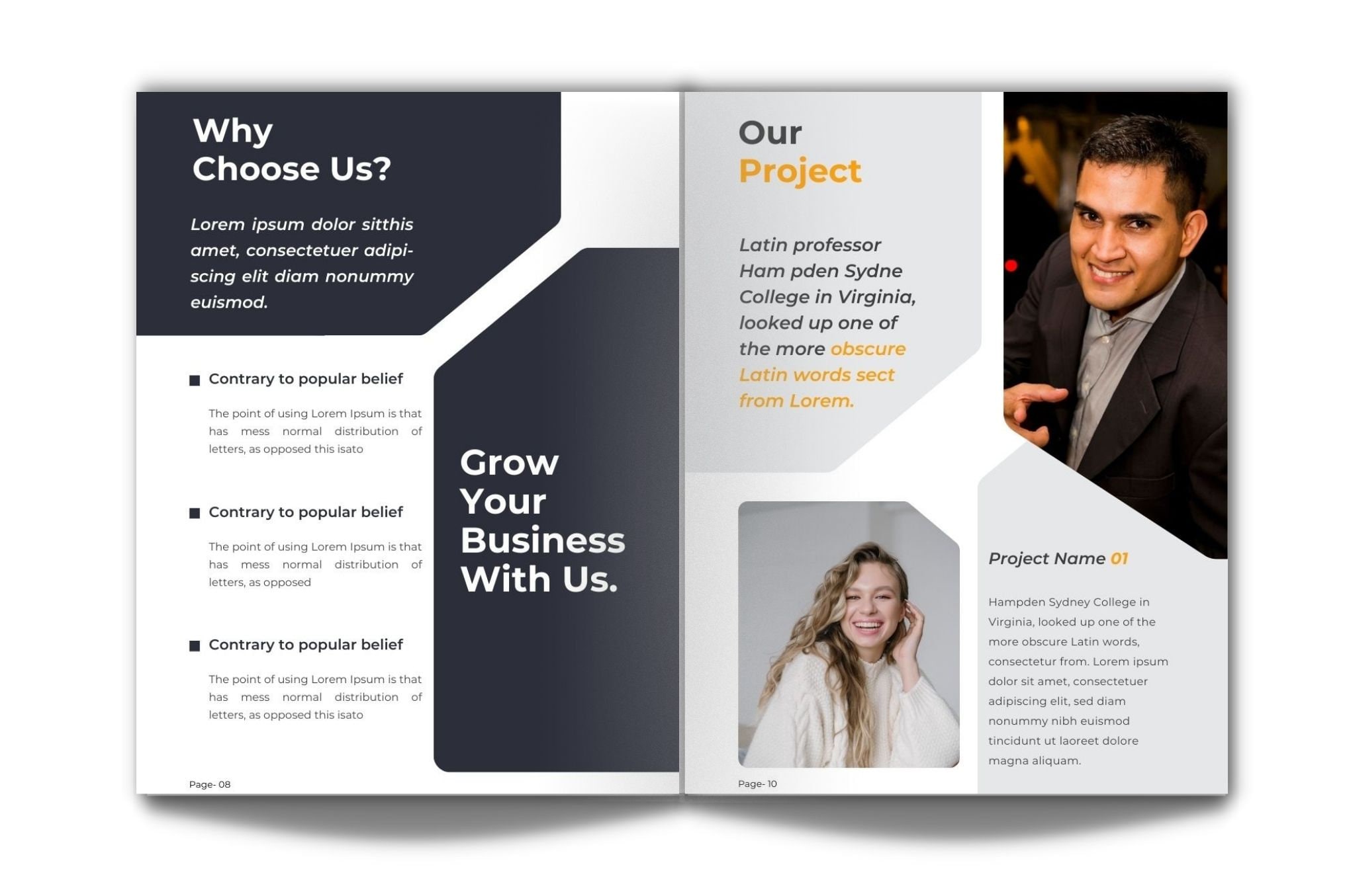Company Profile Brochure Canva Template, Business Brochure, Corporate ...