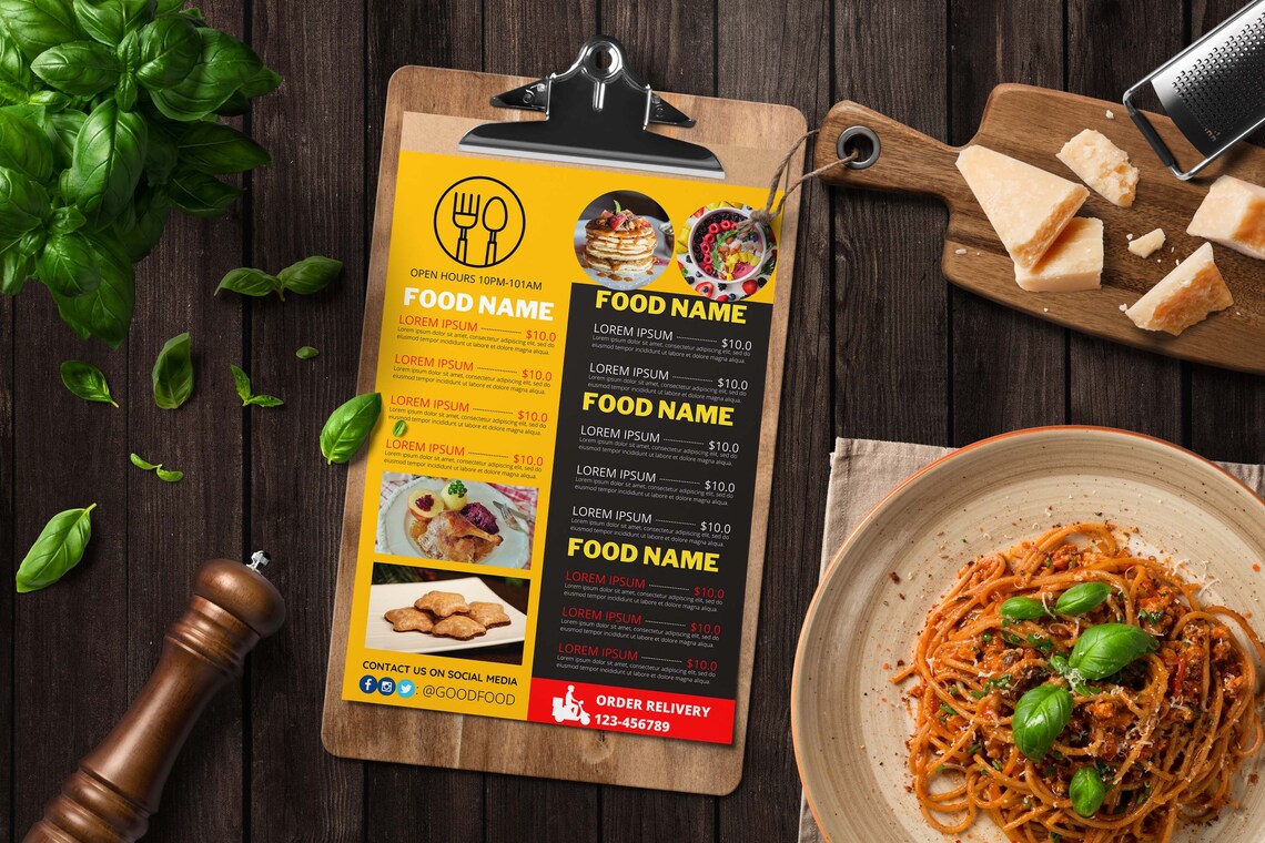 Food Menu Template,menu Template,restaurantmenu Template,dinnermenu ...