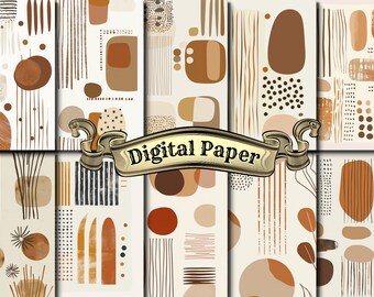 Retro Groovy Digital Paper, Aesthetic Pattern Background, Groovy ...