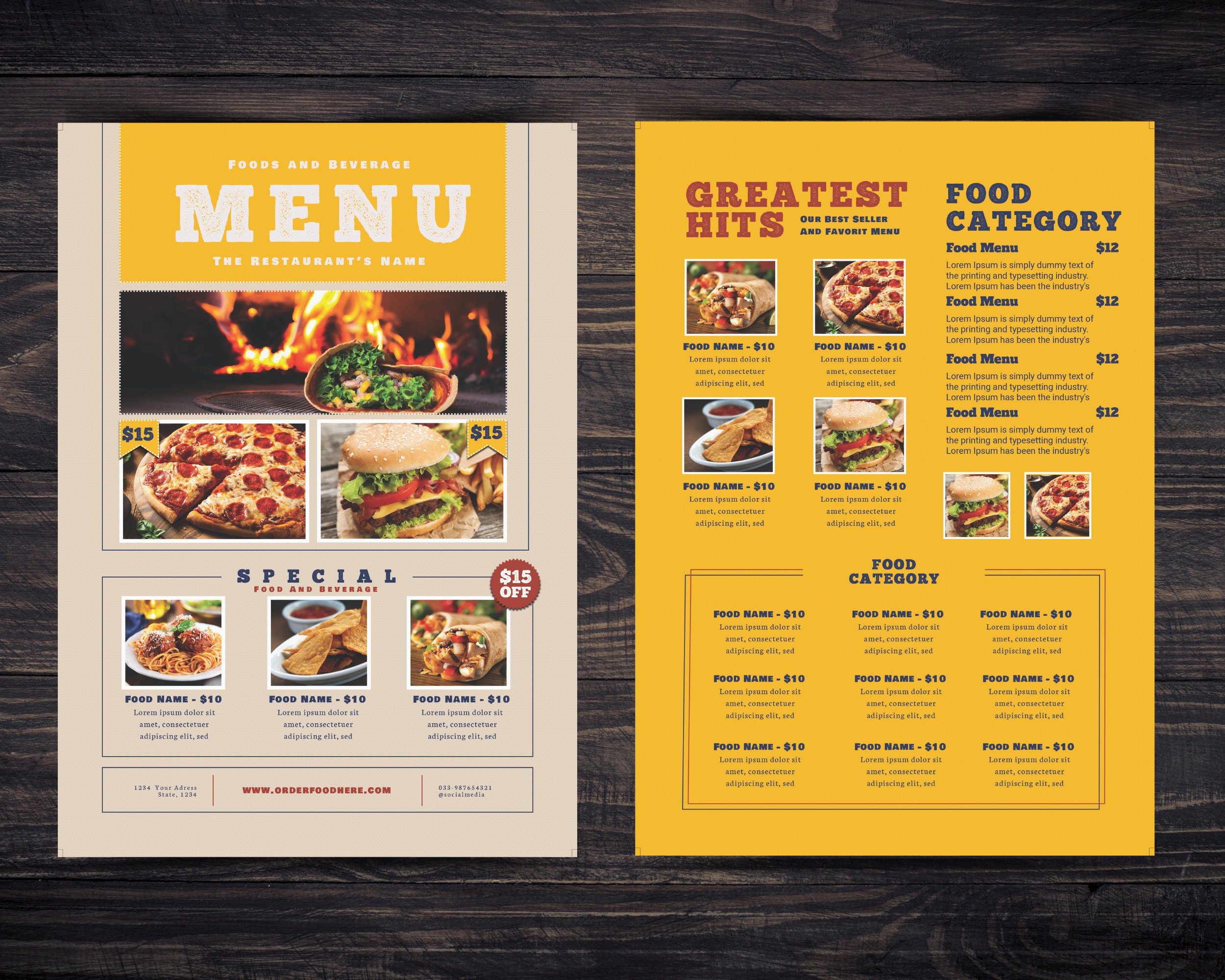 Complete Psd Food Menu Template For Restauranta4 Size Menu Etsy complete-psd-food-menu-template-for-restauranta4-size-menu-etsy