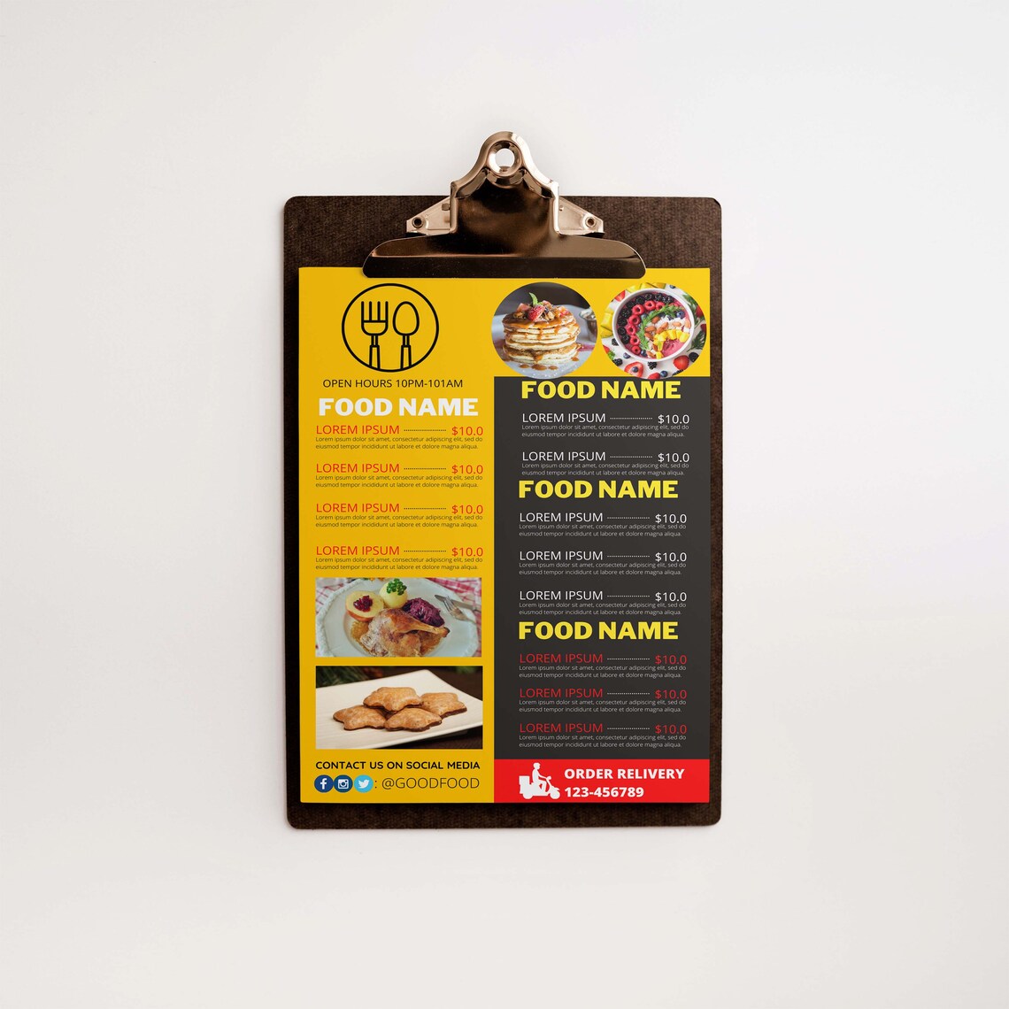 Food Menu Template,menu Template,restaurantmenu Template,dinnermenu ...