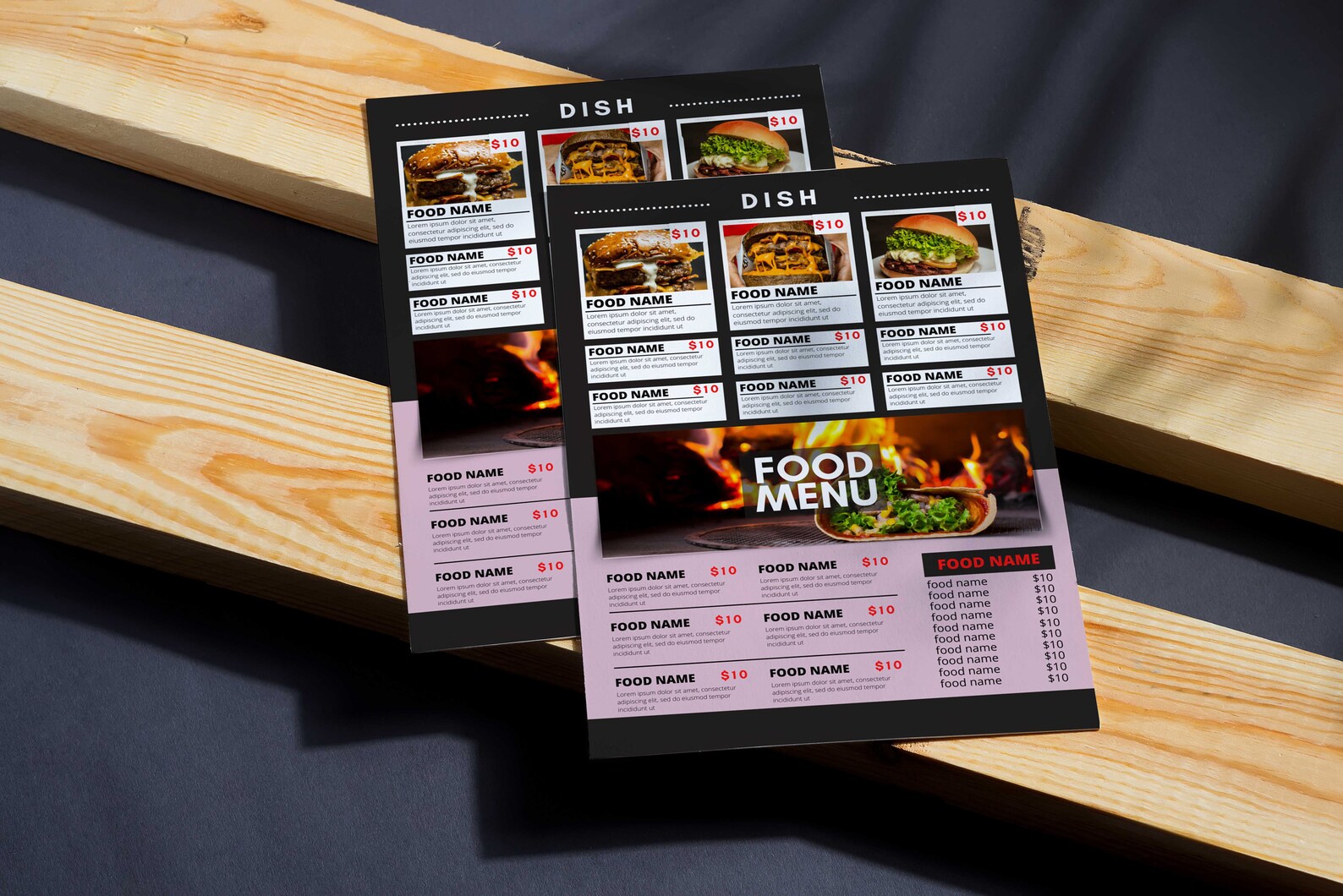 Food Menu Template, Canva Food Menu Template,food Menu, Restaurant Menu ...