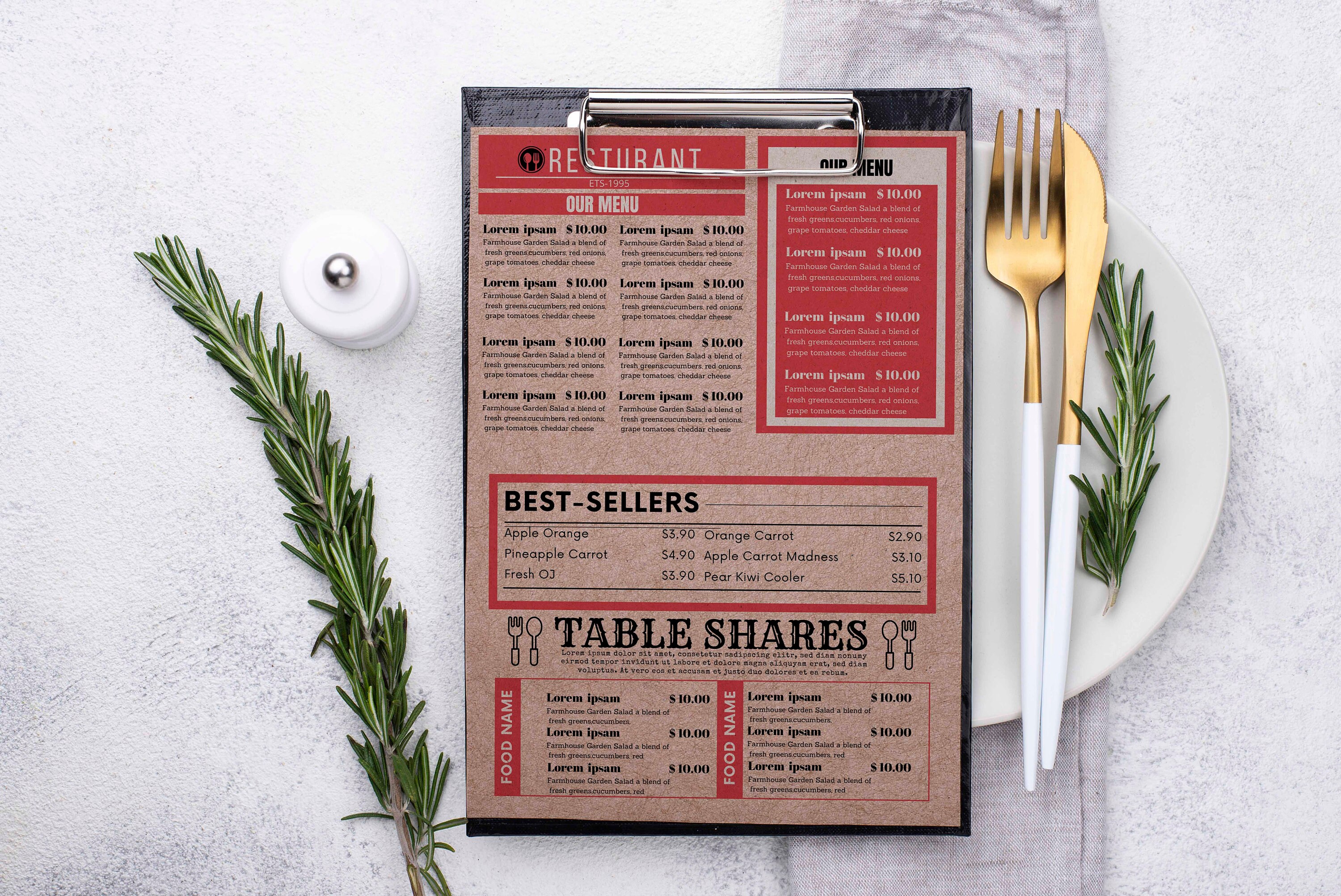 Food Menu Template,food Menu, Fast Food Menu,printable Menu Card,custom ...