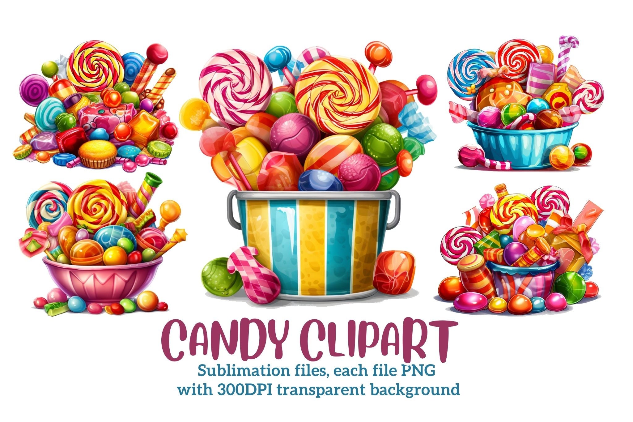 Lollipop Clipart | Candy Graphics | Food Clipart | Candy Svg | Sweets ...