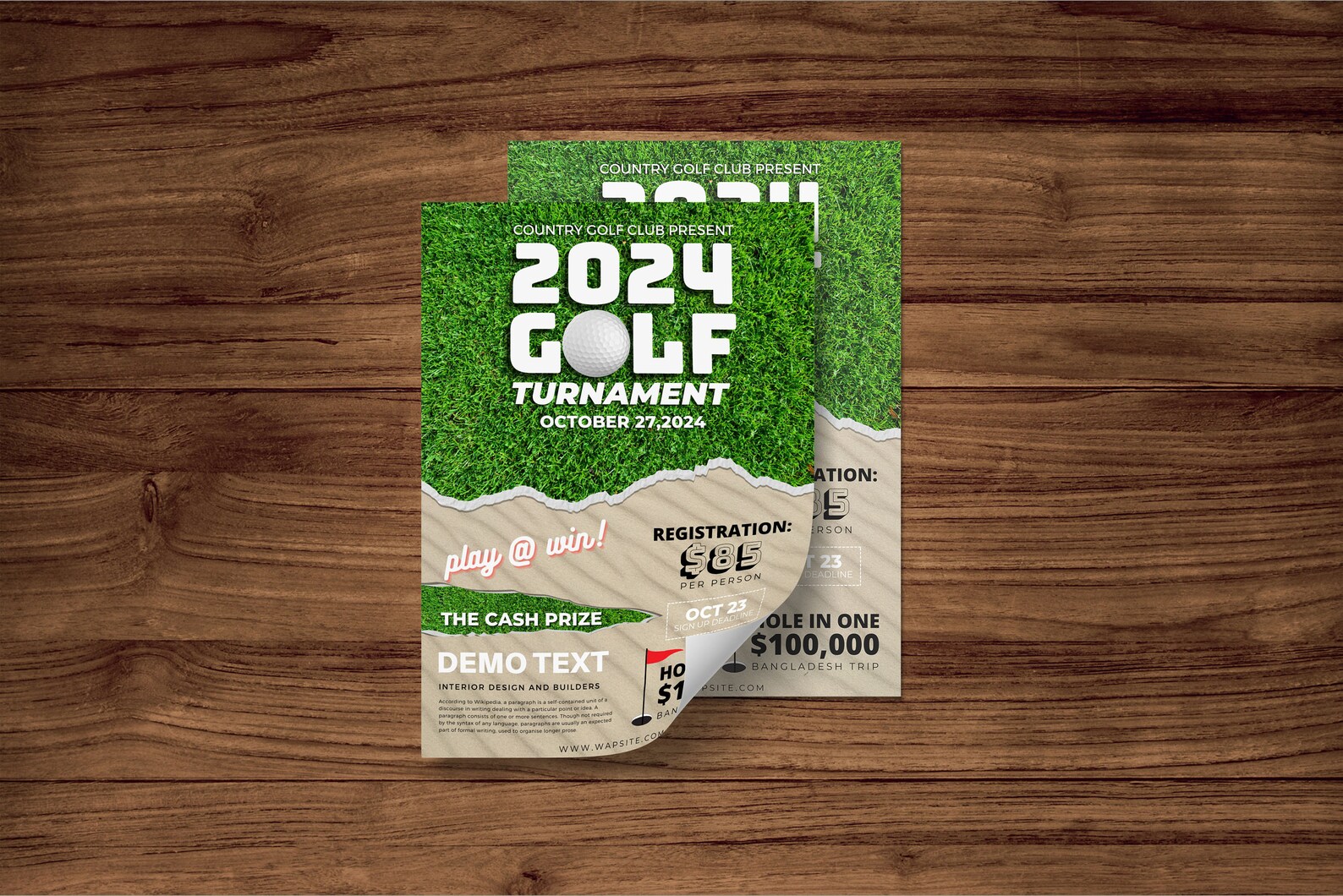 Golf Event Flyer Template | Printable Golf Tournament Flyer | Golf ...