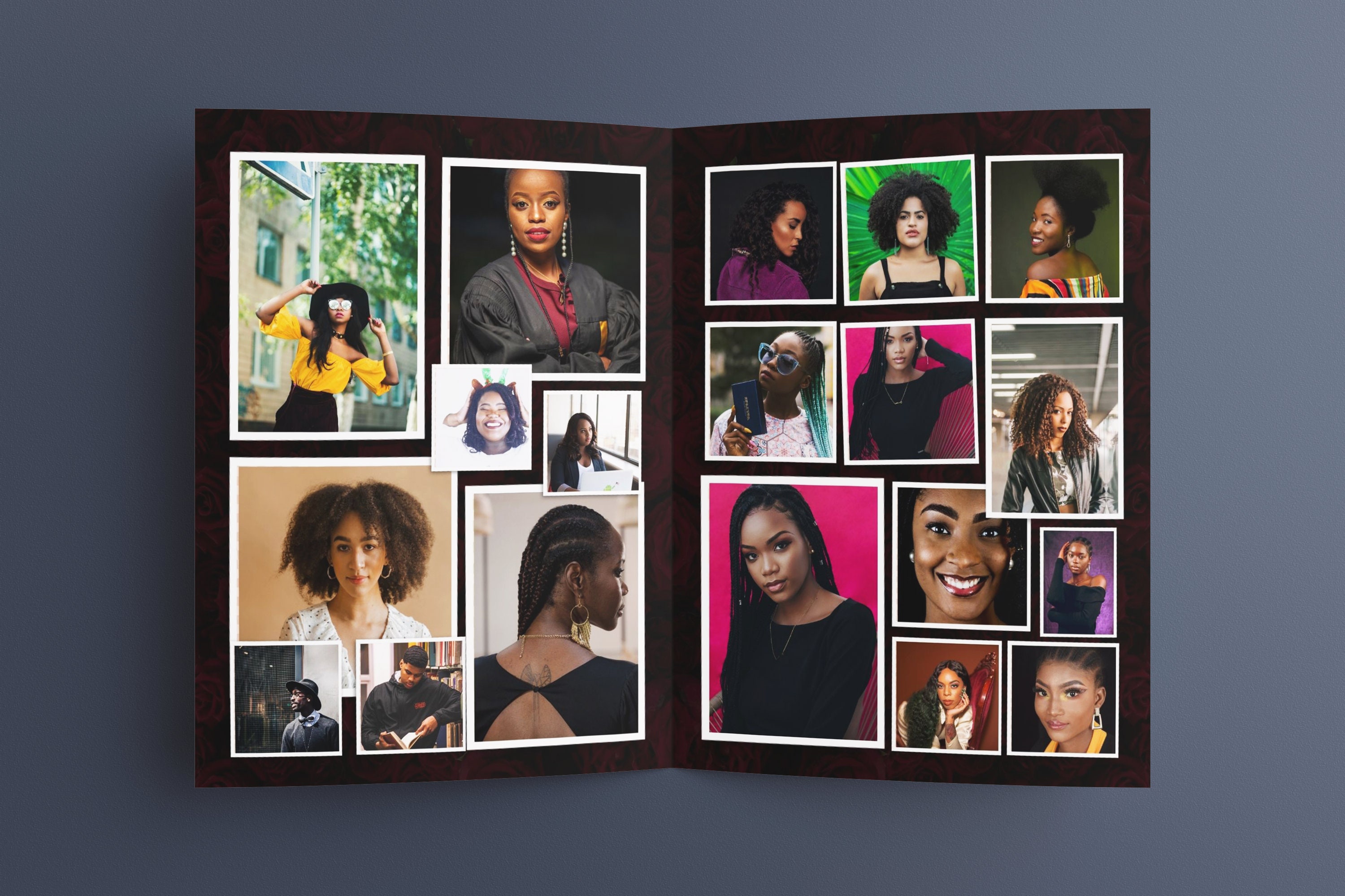 Black Funeral Memorial Program Minimalist Black Funeral - Etsy