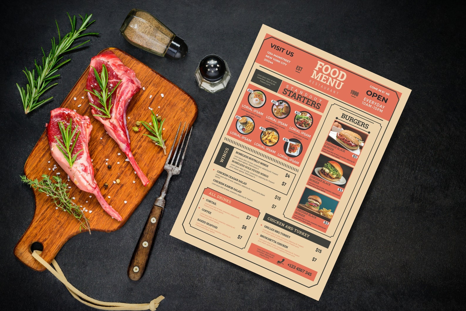 Food Menu,food Menu Template,restaurant Menu,bar Menu,food Truck ...