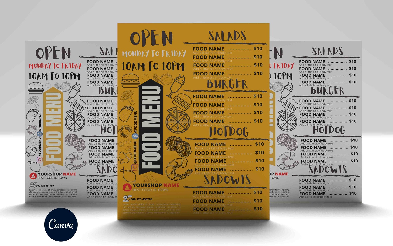Restaurant Menu, Food Menu, Restaurant Food Menu, Food Menu Template ...