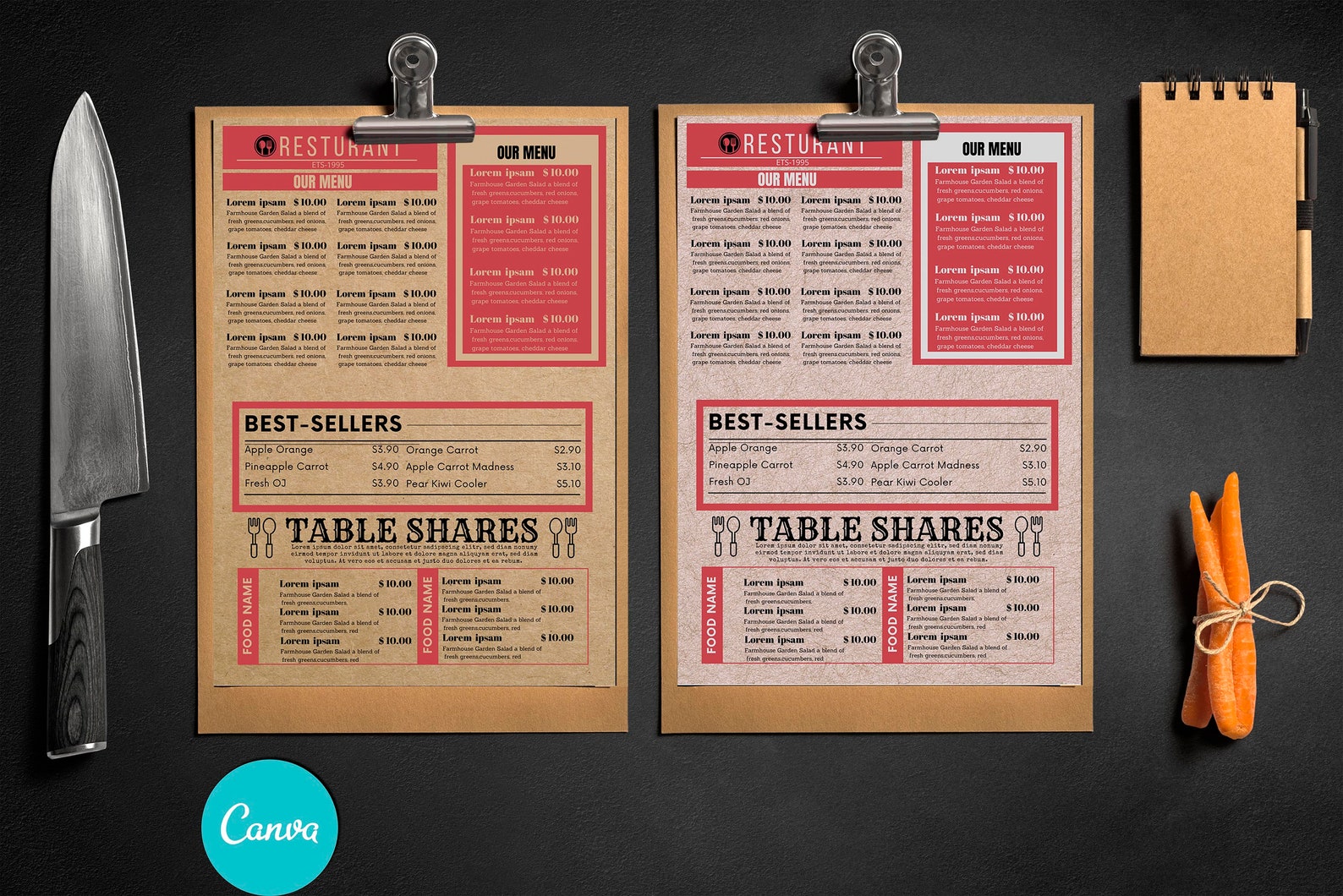Food Menu Template,food Menu, Fast Food Menu,printable Menu Card,custom ...