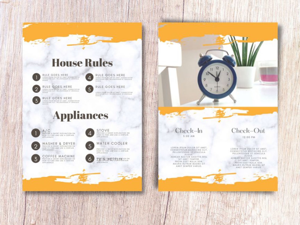 Editable Airbnb Welcome Book Template, Vacation Rental Welcome Book ...