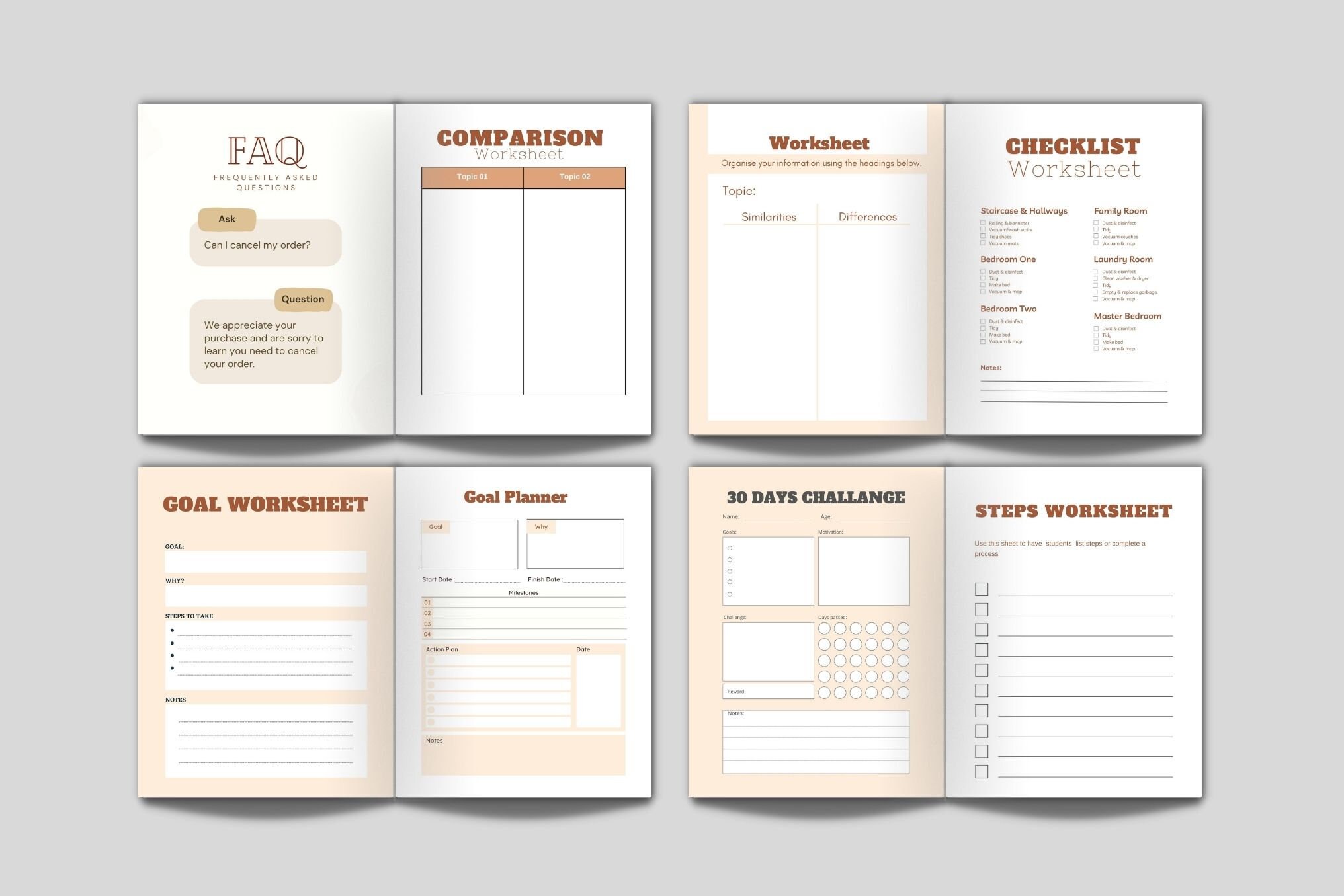 Canva Workbook Template | Canva Journal Magazine Workbook Ebook ...