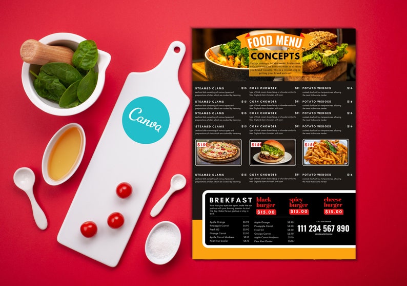 Restaurant Food Menu Template,food Truck Menu Template,restaurant Menu ...