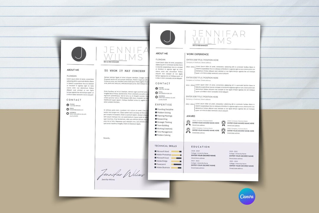 Modern ATS Resume Template, Modern Resume Template CV,ATS Friendly ...