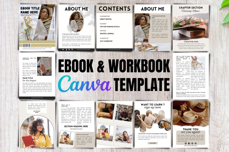 Multipurpose Canva Ebook Template, Fitness Ebook Template Canva ...
