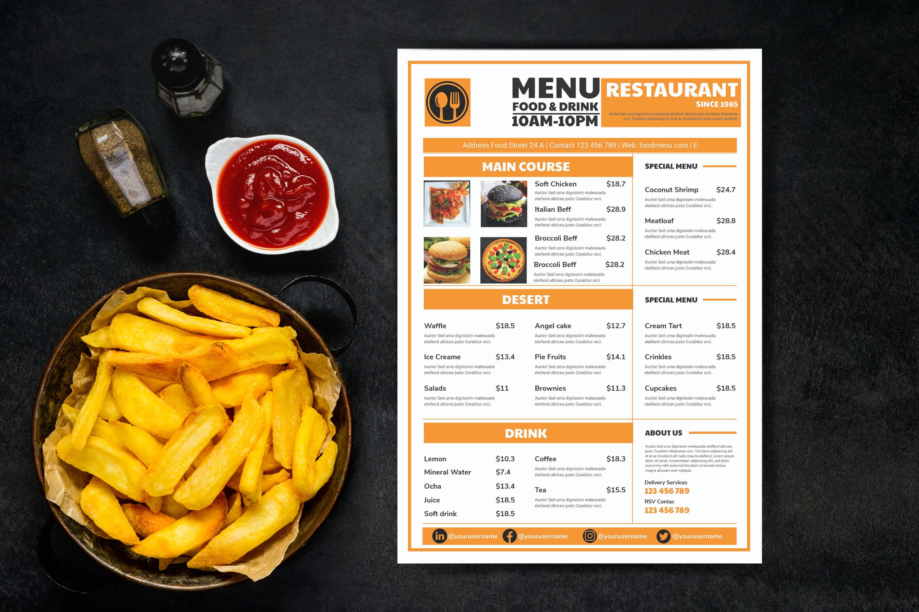 Food Menu, Restaurant Food Menu, Food Menu Template, Fast Food Menu,bar ...