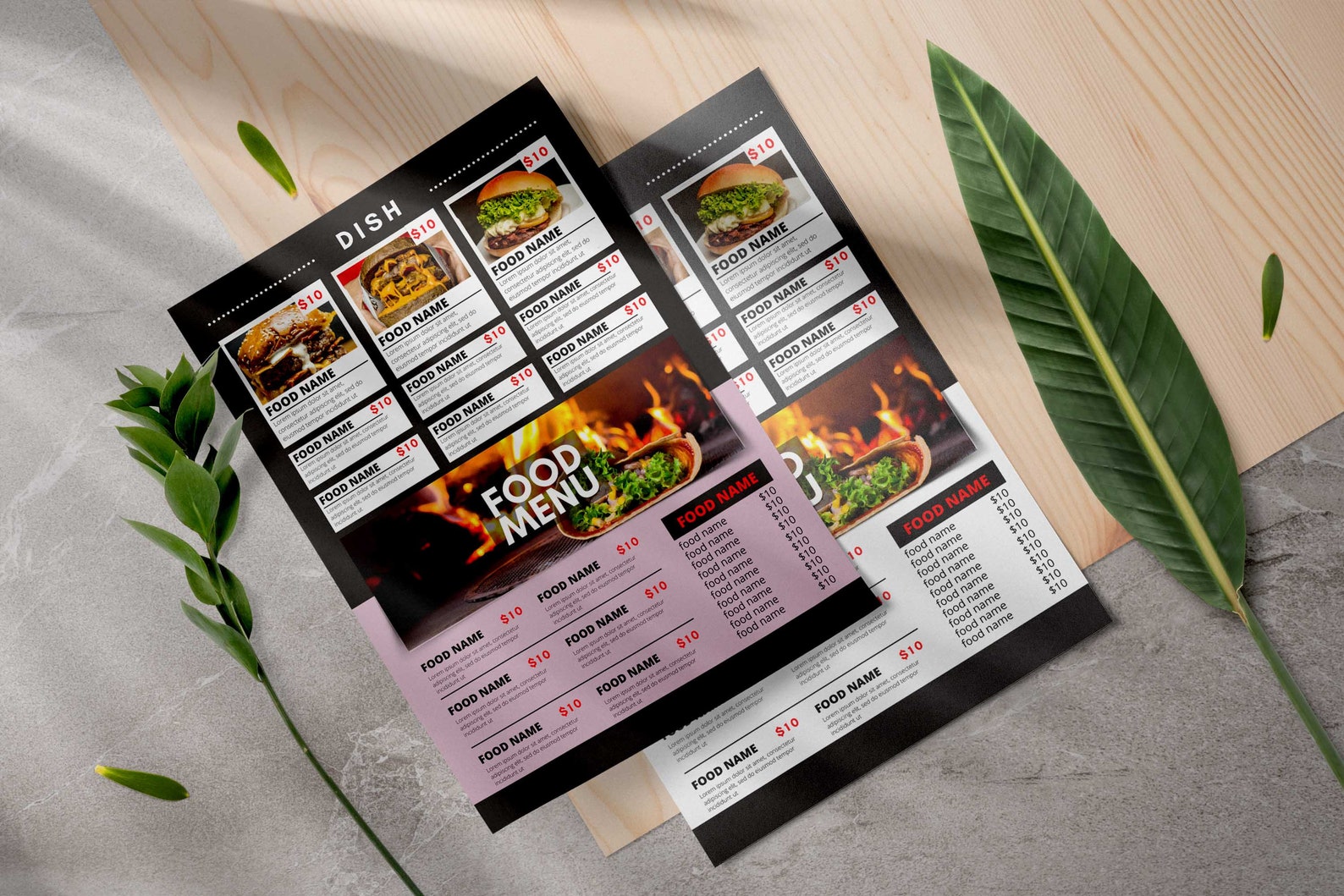 Food Menu Template, Canva Food Menu Template,food Menu, Restaurant Menu ...