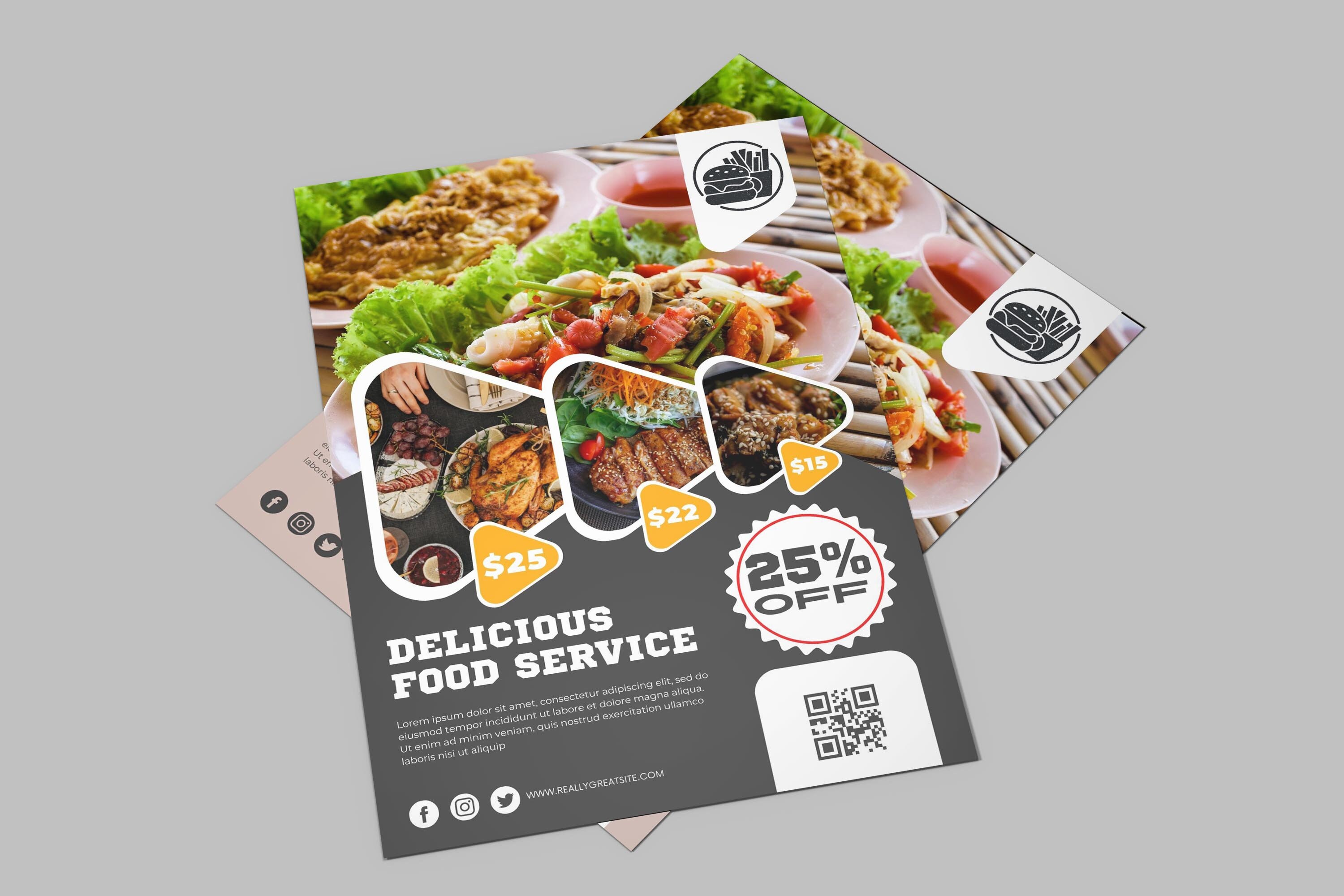 Food Flyer Template, Editable Template, Food Dinner Fundraising Flyer ...