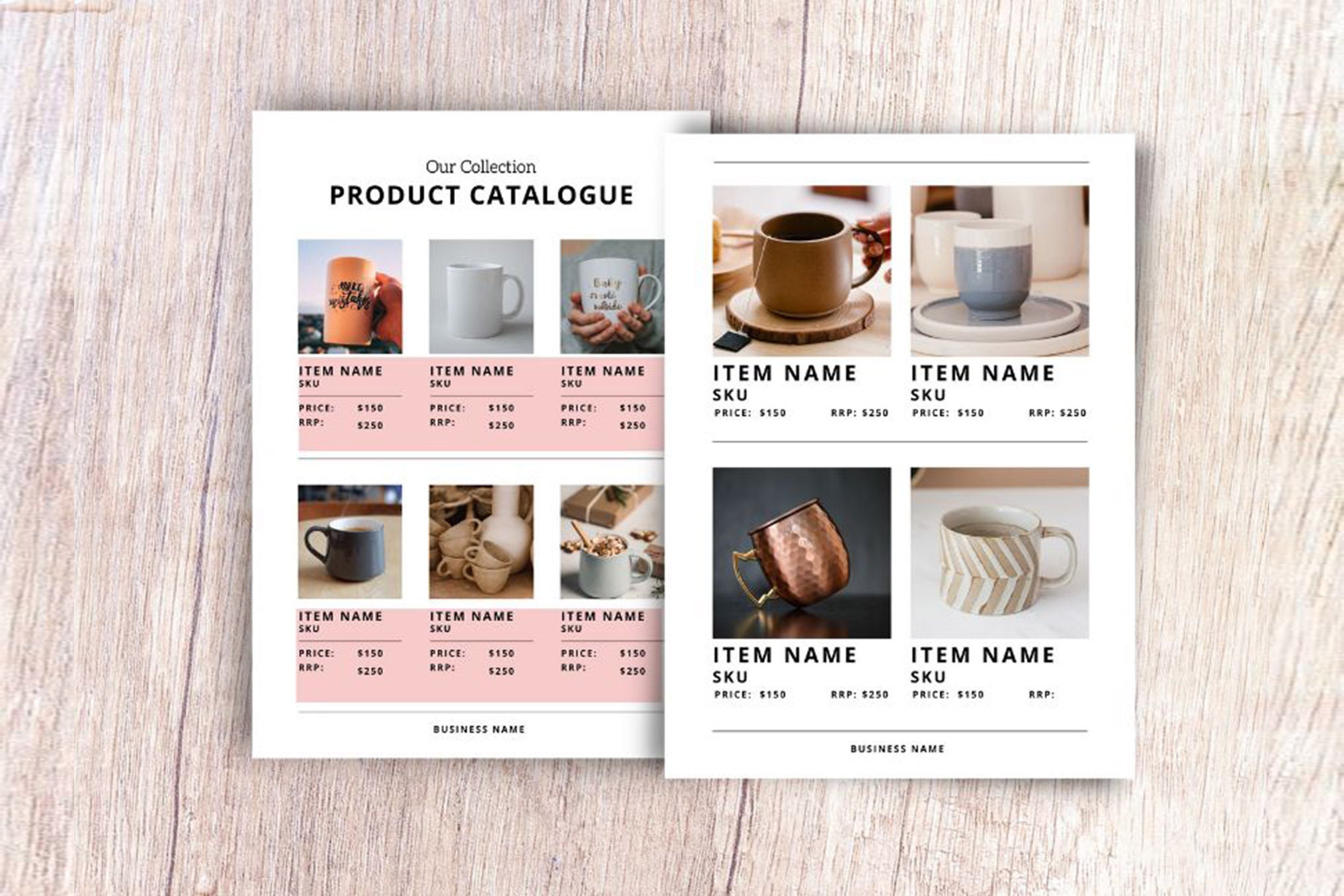 Editable Wholesale Line Sheet Template, Line Sheet for Wholesale Price ...