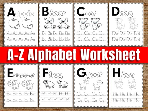 Hojas De Trabajo Para El Alfabeto