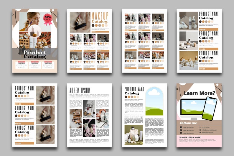 Editable Canva Line Sheet Templates, Wholesale Catalog Pricing ...