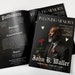 Modern Black Funeral Program Canva Template 17"x11" Booklet (8 Pages ...