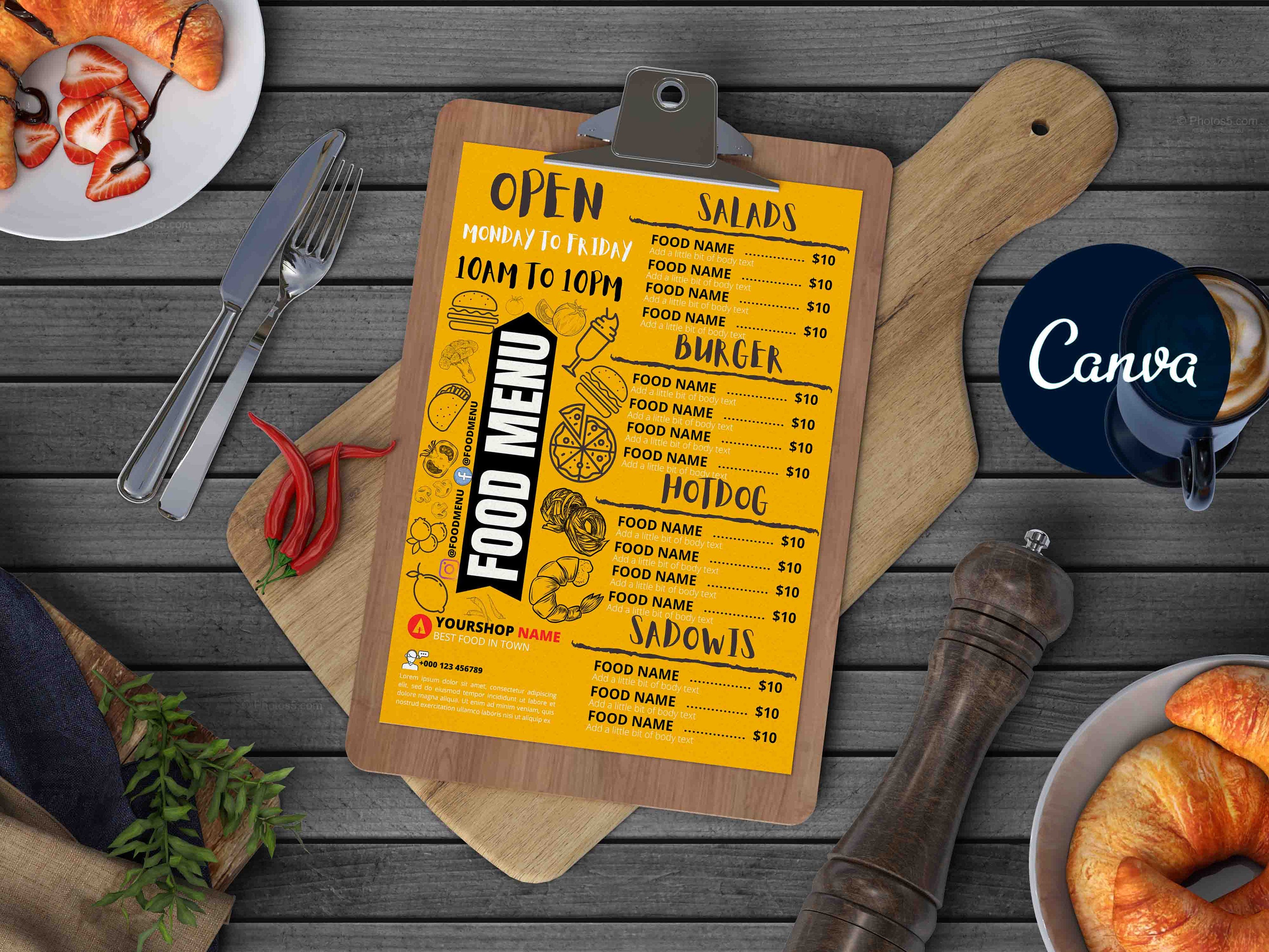 Restaurant Menu, Food Menu, Restaurant Food Menu, Food Menu Template ...